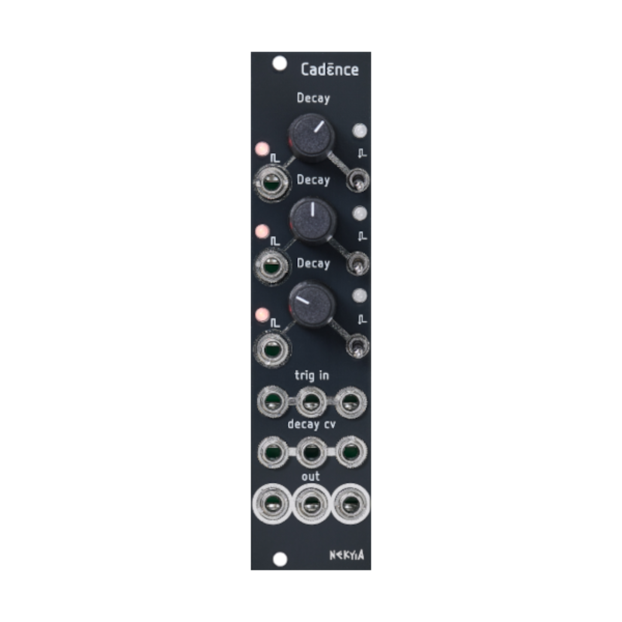 Nekyia Circuits Cadence Triple Decay Envelope Module