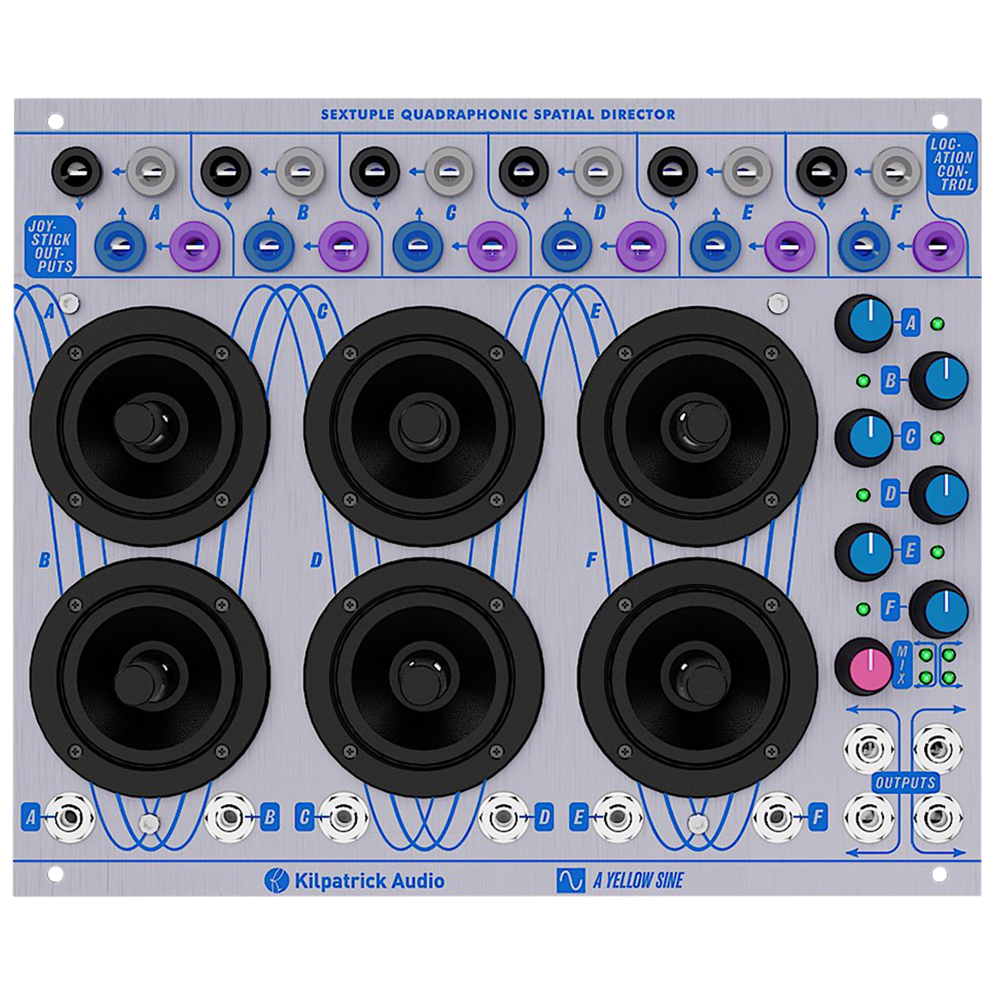 KILPATRICK AUDIO SQSD SEXTUPLE QUADRAPHONIC SPATIAL MODULE