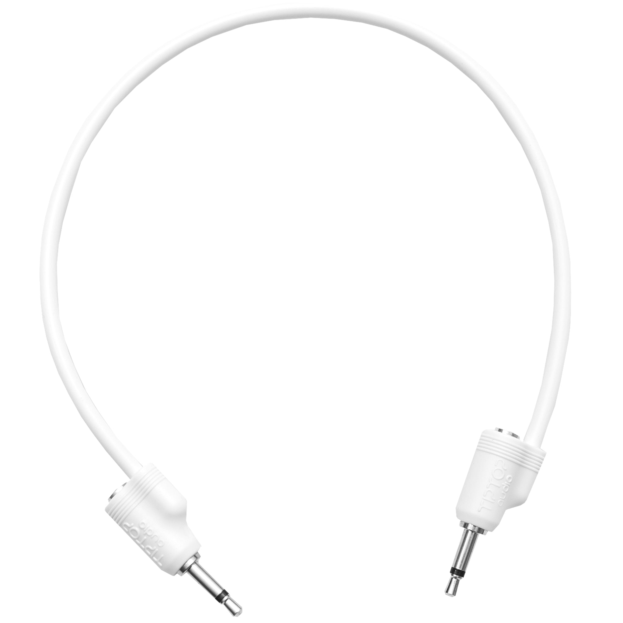 Tiptop Stackable White 30CM Eurorack patch Cable 5 Pack